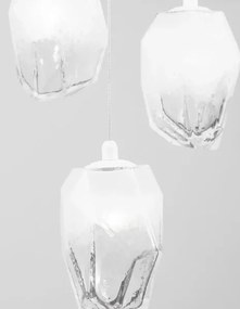 Retro lustr Ice 29 bílé