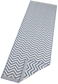 NORTHRUGS - Hanse Home koberce Kusový koberec Twin Supreme 103435 Palma blue creme – na ven i na doma - 80x150 cm