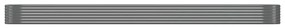 Vyvýšený záhon práškově lakovaná ocel 507x100x36 cm šedý,  319009