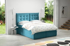 Eka Kontinentální čalouněná postel Soft - Cassablanca (90x200 cm) Barva látky Trinity: (2322) Světlá modrá