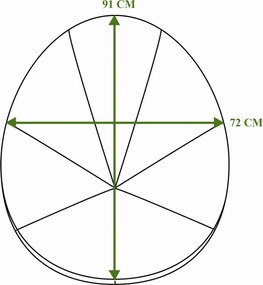Podsedák do zahradního křesla ACAPULCO 91x72 cm - béžový