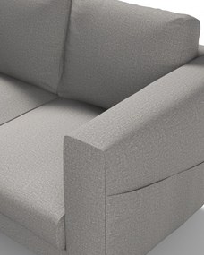 Potah na pohovku IKEA Norsborg 2-místná barva šedá látka pletený vzor