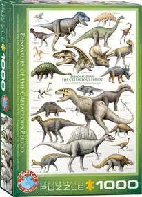 EUROGRAPHICS Puzzle Svět dinosaurů: Křída / 1000 dílků / 48,89 × 67,63