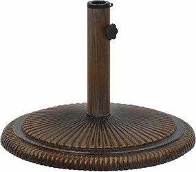 Stojan na slunečník bronzový 45 x 45 x 30 cm litina 317771