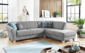 XXXLutz ROHOVÁ SEDAČKA, textil, barvy stříbra Sit & More - Sedací soupravy - 000144005343