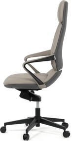 Kancelářské křeslo KA-T8426 GREY, houpací mechanismus, šedá ekokůže (59 x 63) cm