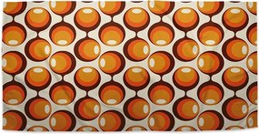 Sablio Ručník Karamelové kruhy - 50x100 cm