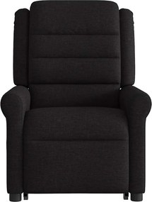Elektrické zvedací polohovací křeslo černé textil 3303336