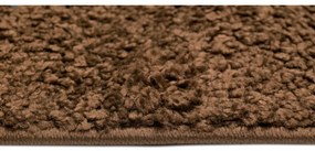 Kusový koberec shaggy Parba hnědý atyp 60x200cm
