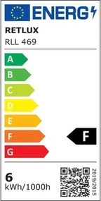 RETLUX RLL 469 G9 6W LED / 600 lm / 3000K - teplá bílá