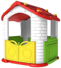 Dětský zahradní domeček domek + skluzavka 4 v 1 dětské hřiště CHD-808