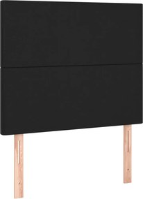 Box spring postel s matrací černá 90x190 cm umělá kůže 3137515