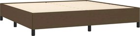 Box spring postel s matrací tmavě hnědá 200x200 cm textil 3128072