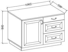 Flawia - komoda 1D3S