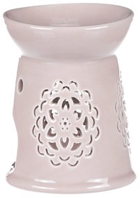 Aroma lampa s motivem mandaly, světle hnědá barva, porcelán ARK3517-COFFEE