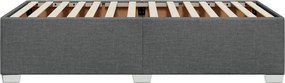 Rám postele bez matrace tmavě šedá 100 x 200 cm textil 3284451