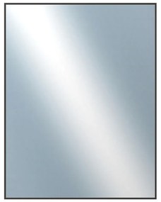 DANTIK - Zarámované zrcadlo - rozměr s rámem cca 70x90 cm z lišty Hliník hnědá | P01-022 (7001022)