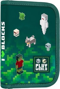 Oxybag OXY GO - školní set Playworld 3 ks: batoh, penál, sáček