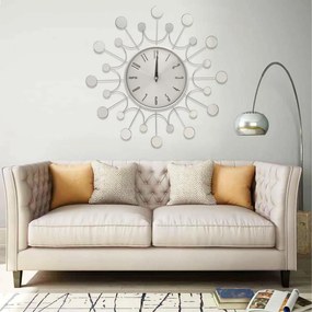 325165  Wall Clock Silver 40 cm Metal 325165