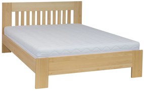 Drewmax LK186 200x200 cm dřevěná postel masiv buk dvojlůžko