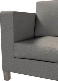Potah na pohovku IKEA  Karlanda 3-místná nerozkládací, krátký barva šedá látka pletený vzor
