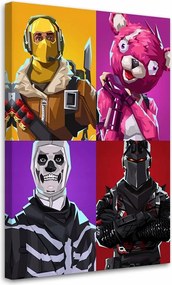 Obraz na plátně The squad fortnite 40x60