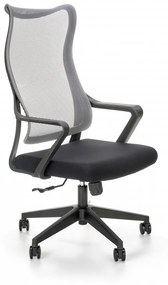 Kancelářská otočná židle LORETO - síť, černá/šedá