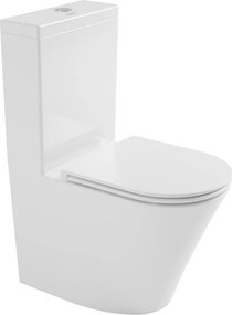 Bruckner Bruckner, FEIN mísa pro kombi WC, Rimless, 61x36cm, spodní/zadní odpad, bílá, 201.424.4