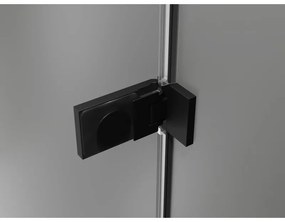 Mexen Lunar-F Duo, Skládací sprchový kout 100 x 70 cm, 8mm čiré sklo, černý profil, 836-100L-070P-70-00