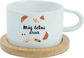 Personalizovaný keramický hrníček "MAKRONKA" s letním mixem