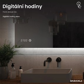 Kulaté zrcadlo do koupelny s LED osvětlením E4