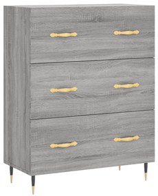 Skříň highboard šedá sonoma 69,5 x 34 x 180 cm kompozitní dřevo - Default Title