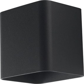 FAN LED-W-BIOME NERO Venkovní nástěnné svítidlo LED BIOME černá hliník 2x3,5W 840 lm 4000K IP54 9,5x11 cm - FANEUROPE