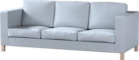 Potah na pohovku IKEA  Karlanda 3-místná nerozkládací, krátký barva modrá látka pletený vzor