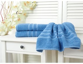B.E.S. - Petrovice, s.r.o. Bavlněný froté ručník Standard - Dark blue 50 x 100