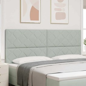 Čelo postele Světle šedá 200 cm samet 3337958