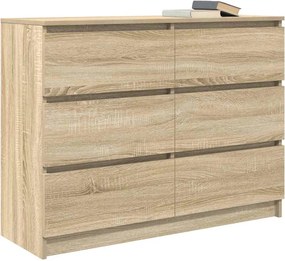 Příborník dub sonoma 100x35x76 cm kompozitní dřevo 3328500
