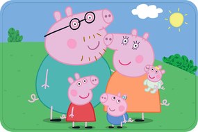 Dětská koupelnová předložka Prasátko Peppa Peppa Pig Rodinka 40 × 60 cm