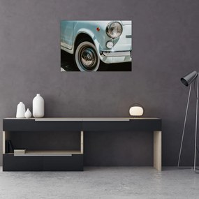 Skleněný obraz - Retro auto Fiat (70x50 cm)