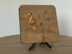 Li-Go "Noty"  lampa 19x19cm provedení povrchu: dub světlý