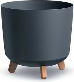 PROSPERPLAST GRACIA TUBUS 29.8 cm antracit / Květináč