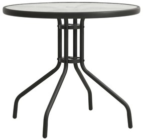 Balkónový stolek antracitový Ø 80 x 71 cm ocel,  313089 HangarStore.cz