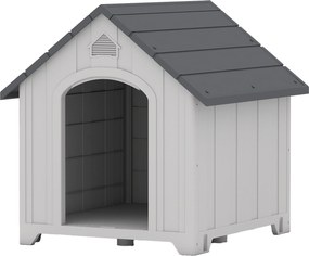 PawHut Psí bouda 66 × 55 × 65 cm, šedá D02-266V02LG