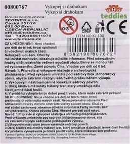 TEDDIES Sada na vykopávání drahokamu / Kreativní sada / 2 barvy / od 3