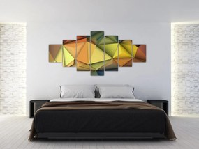 Obraz - Polygonální 3D abstrakce (210x100 cm)