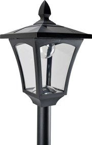 Outsunny Solární zahradní lucerna Lantern Path Light s LED 40 lumenů černá 18 x 160cm