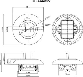 Elhard Vypínač Retro Klasik sériový č.5, bílý - kompletní set KL5205W