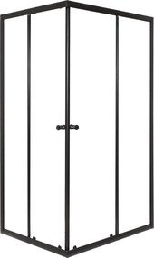 Novoterm Modul sprchového koutu NV-Olga SC Element BL 80, černá/transparent - bez vaničky