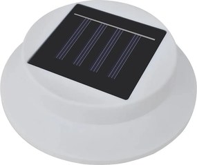 Venkovní solární lampy na plot 12 ks LED bílé 277123