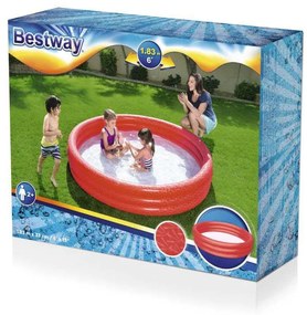 BESTWAY dětský nafukovací bazén 183x33 cm červená